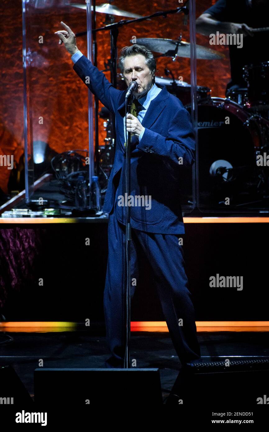 English singer and songwriter, Bryan Ferry, lead singer of 70's music ...