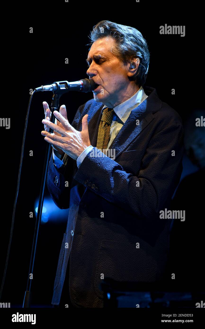 English singer and songwriter, Bryan Ferry, lead singer of 70's music ...