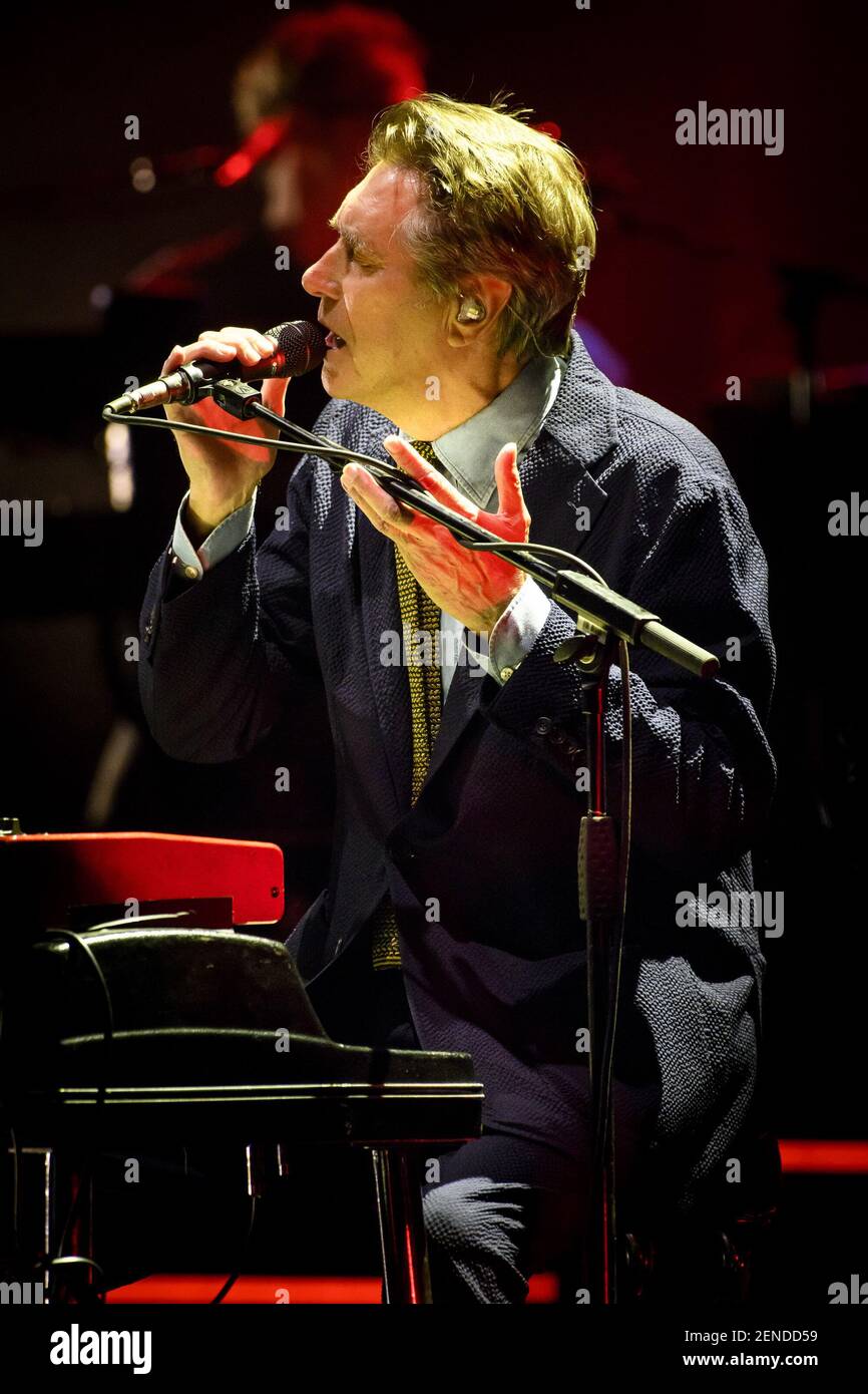 English singer and songwriter, Bryan Ferry, lead singer of 70's music ...