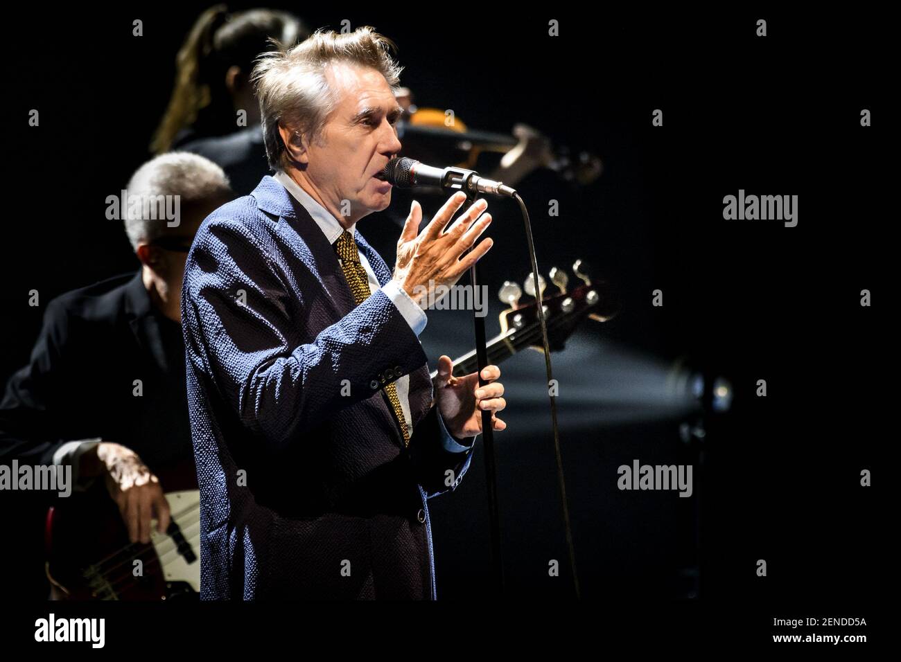 English singer and songwriter, Bryan Ferry, lead singer of 70's music ...