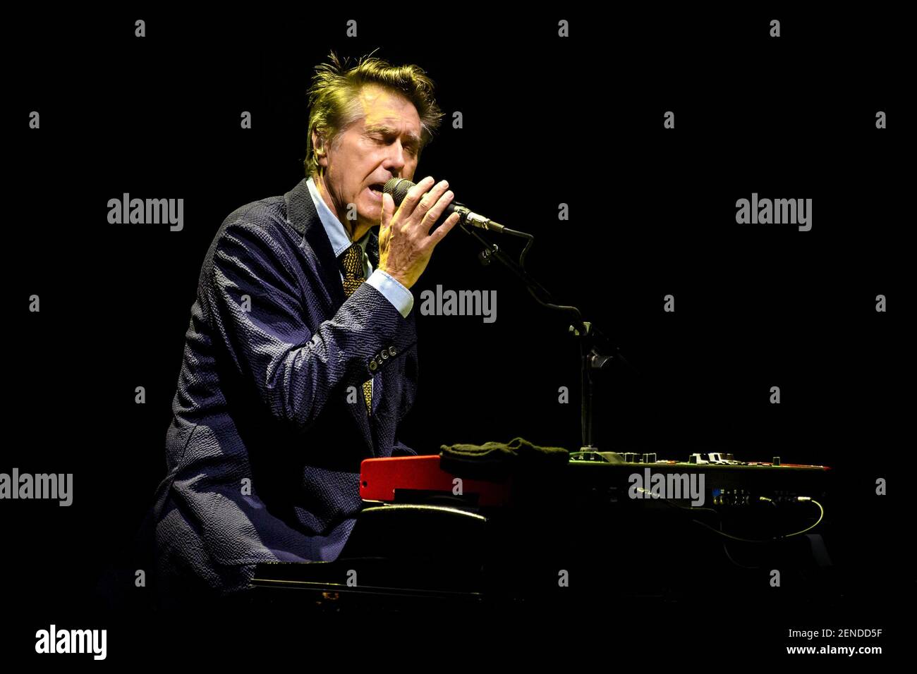 English singer and songwriter, Bryan Ferry, lead singer of 70's music ...