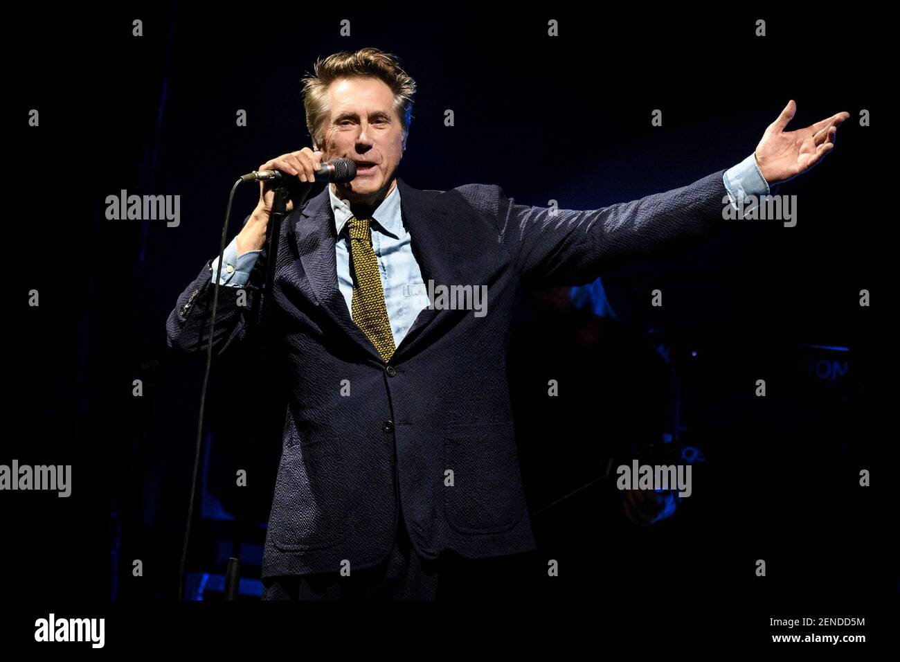 English singer and songwriter, Bryan Ferry, lead singer of 70's music ...