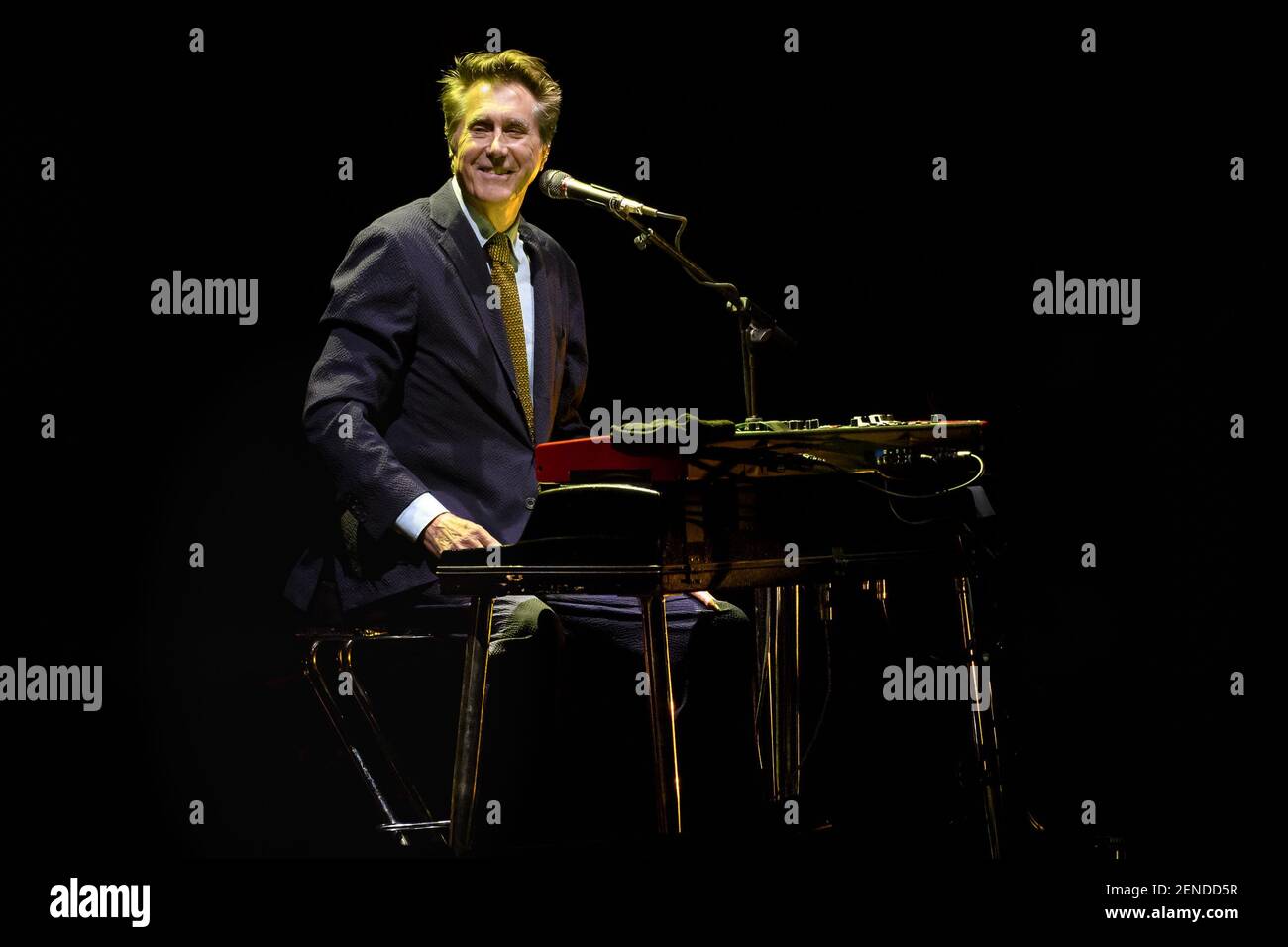 English singer and songwriter, Bryan Ferry, lead singer of 70's music ...