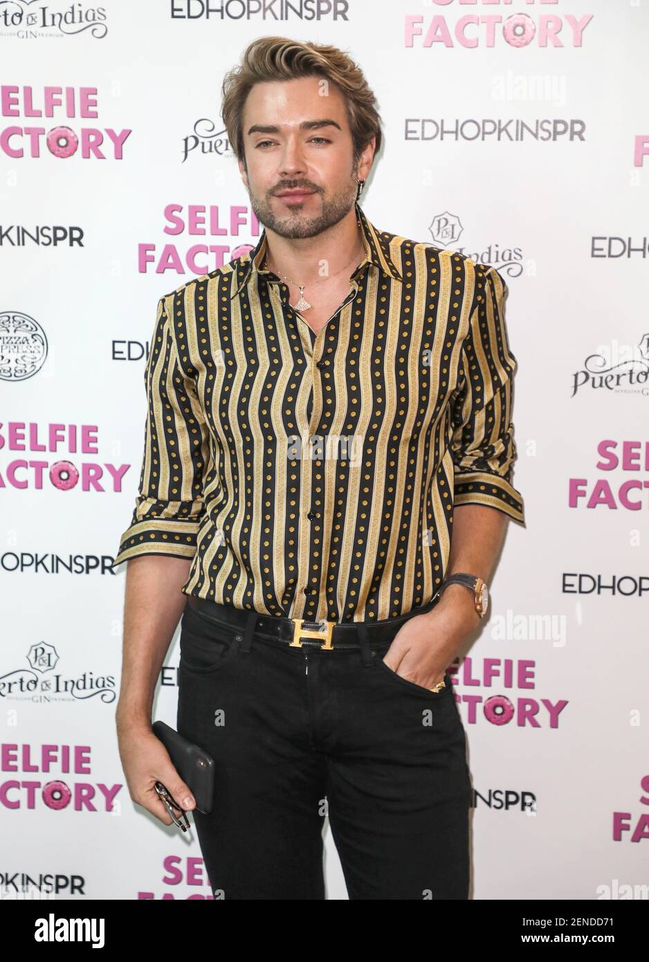 Kris James attending a Media Night at the Selfie Factory in London ...
