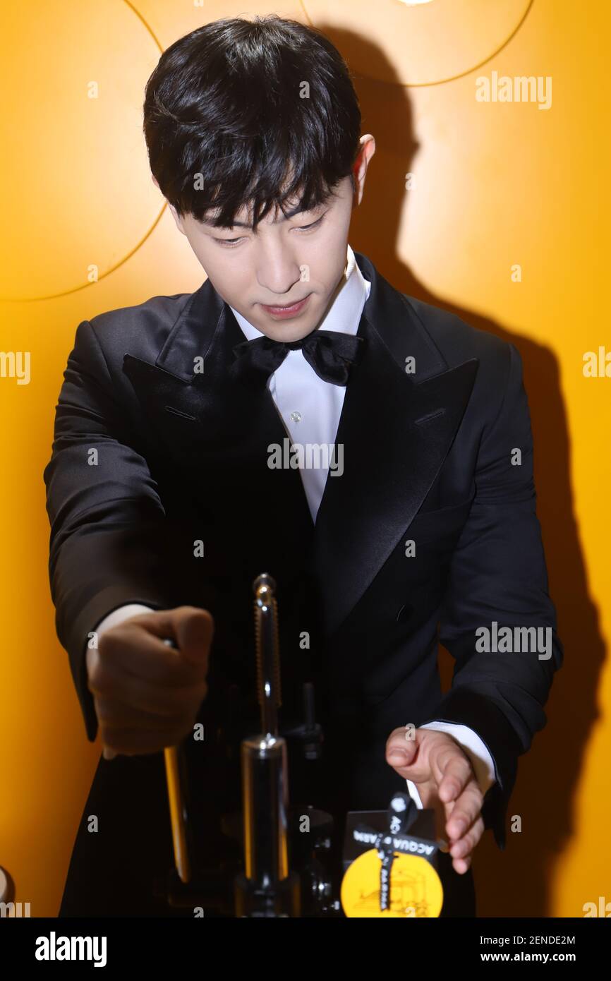 Chinese actor Deng Lun attends a promotional event for Acqua di Parma ...