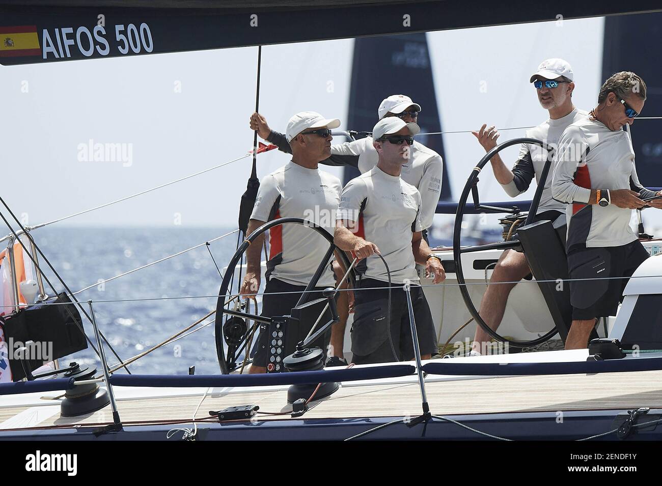 01-08-2019 Aifo King Felipe on board of Aifos 500 during 38th Copa del ...