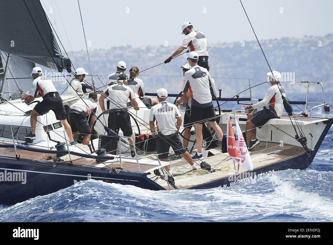 01-08-2019 Aifo King Felipe on board of Aifos 500 during 38th Copa del ...