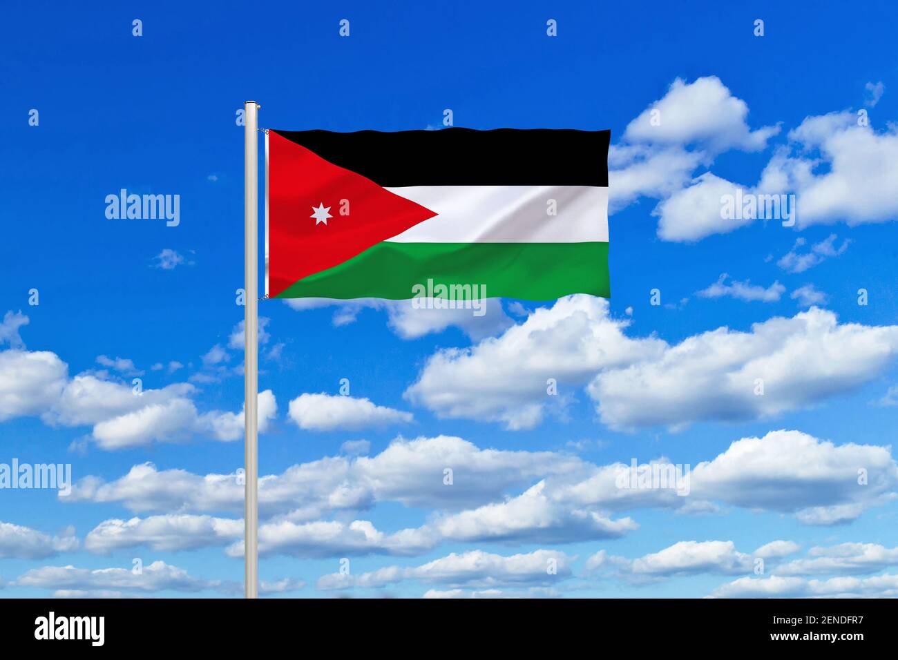 Jordanien fahne hi-res stock photography and images - Alamy