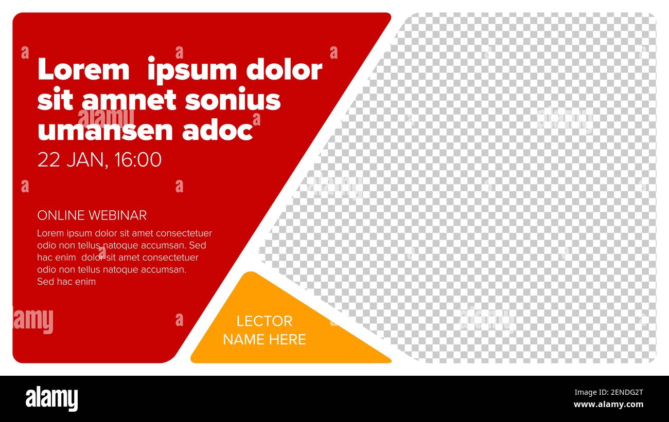 Social network event cover banner header template for online webinar ...