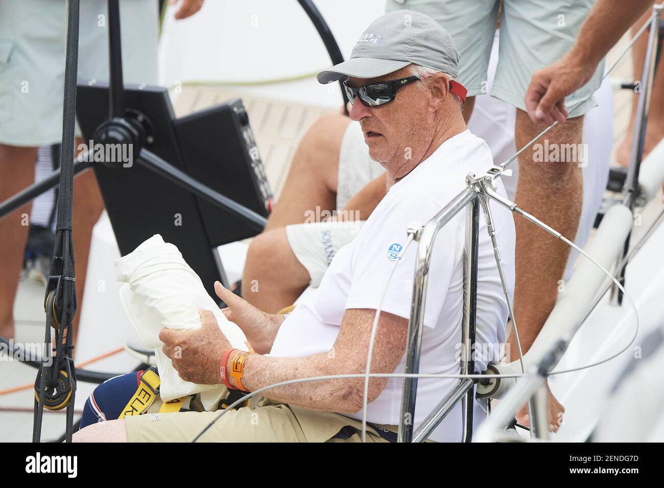 01-08-2019 Copa King Harald V of Norway arrrive at the Nautico club ...