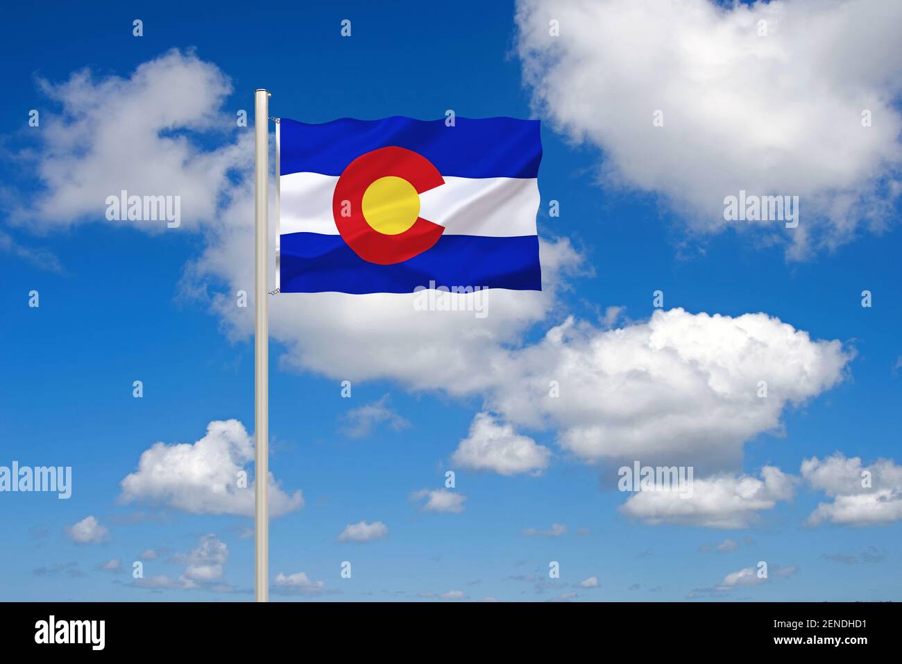 Die Flagge von Colorado, USA Stock Photo - Alamy