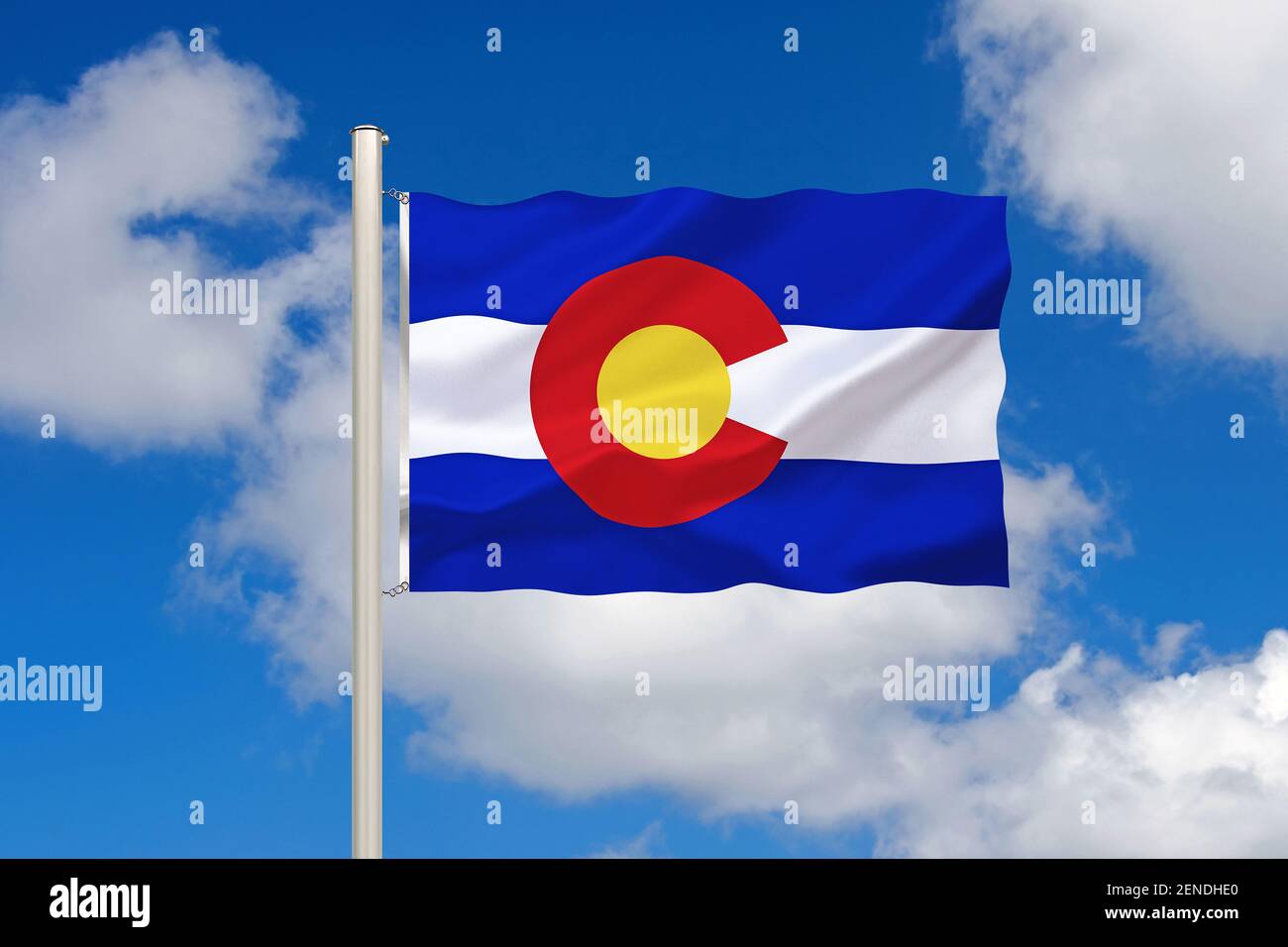 Die Flagge von Colorado, USA Stock Photo - Alamy