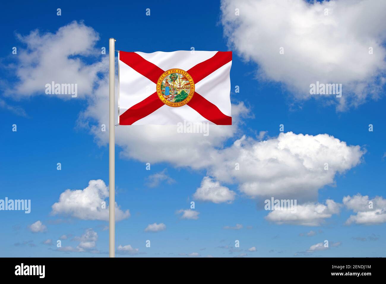 Die Flagge von Florida, USA Stock Photo - Alamy