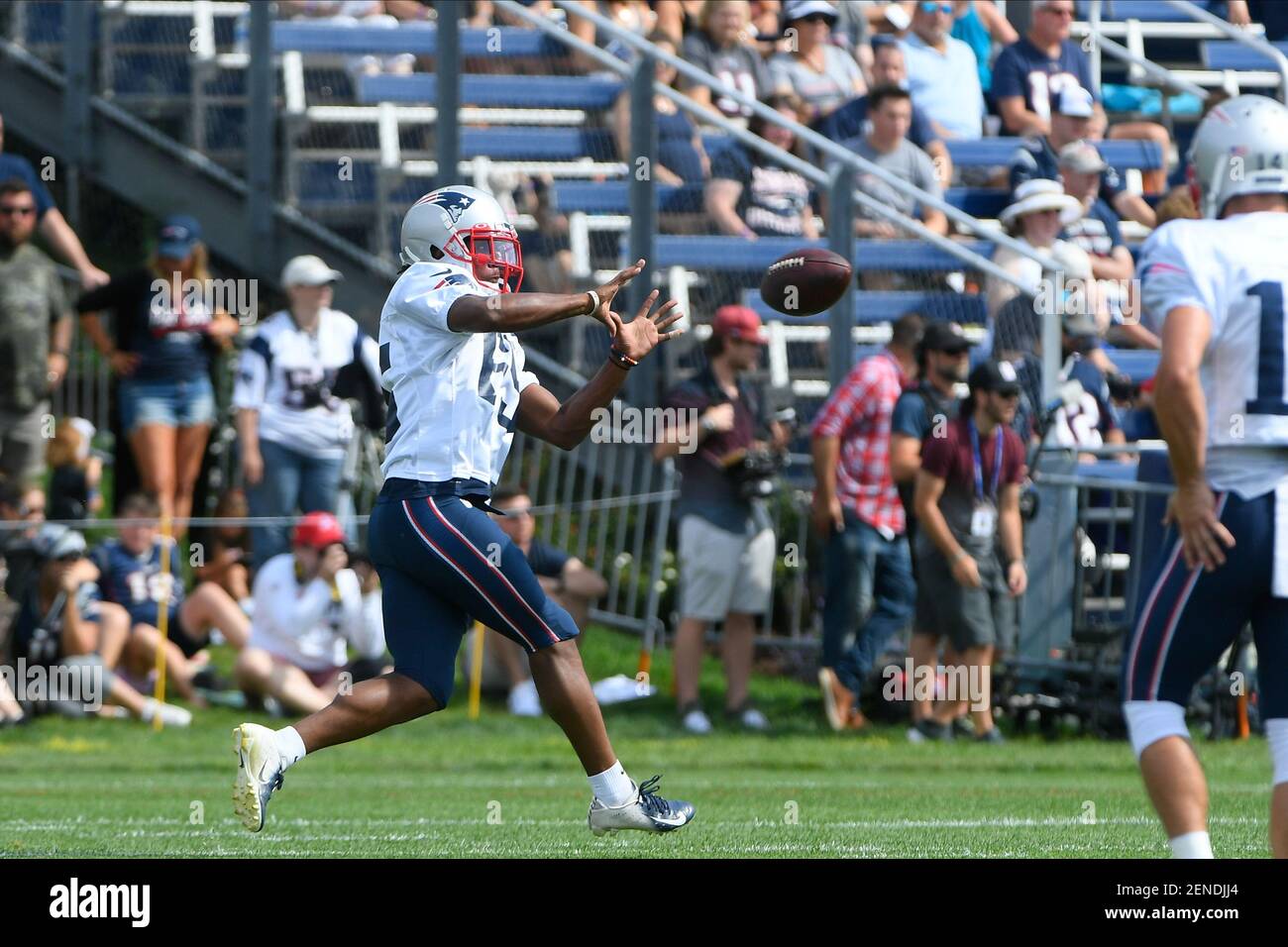August 1, 2019: New England Patriots wide receiver Ryan Davis (65 ...