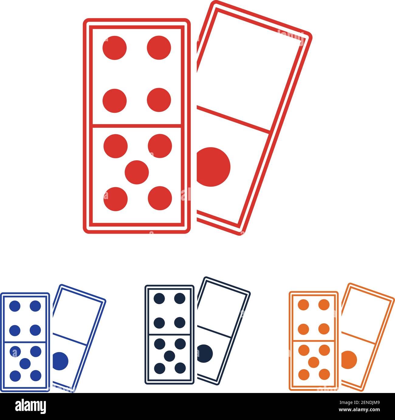 Domino Vector illustration,domino card icon template vector ...