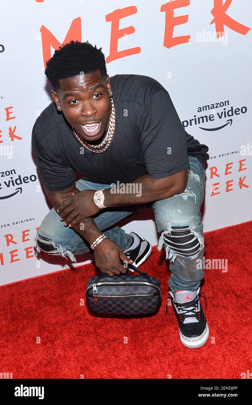 Rapper Casanova attends the "Free Meek" World Premiere at The Ziegfeld ...