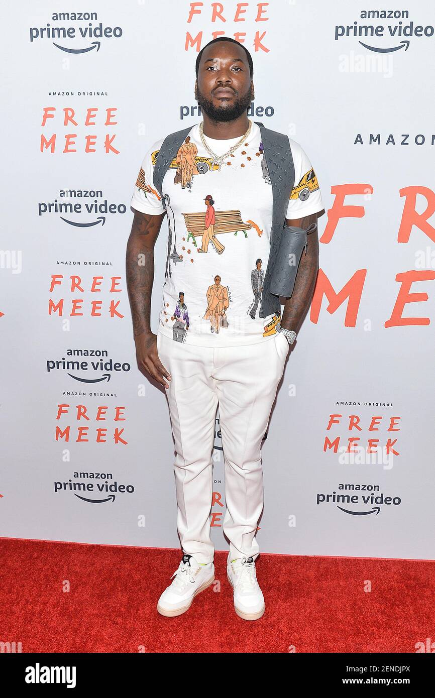 Meek Mill attends the "Free Meek" World Premiere at The Ziegfeld ...