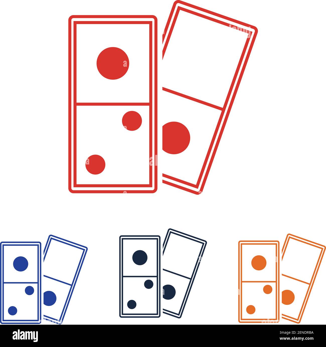 Domino Vector illustration,domino card icon template vector ...