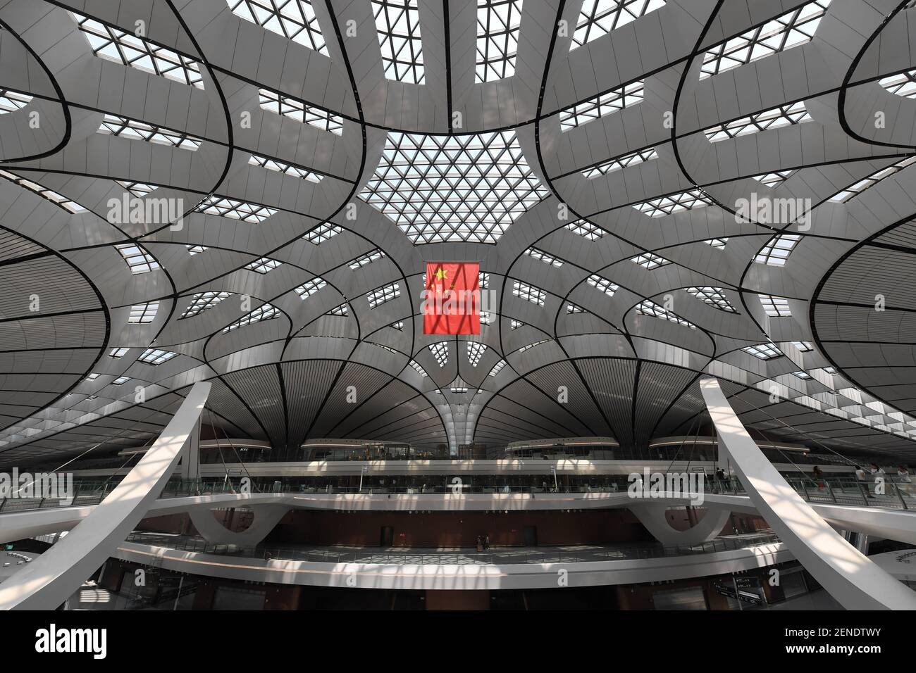 View within Beijing Daxing International Airport in Beijing, China, 31 ...