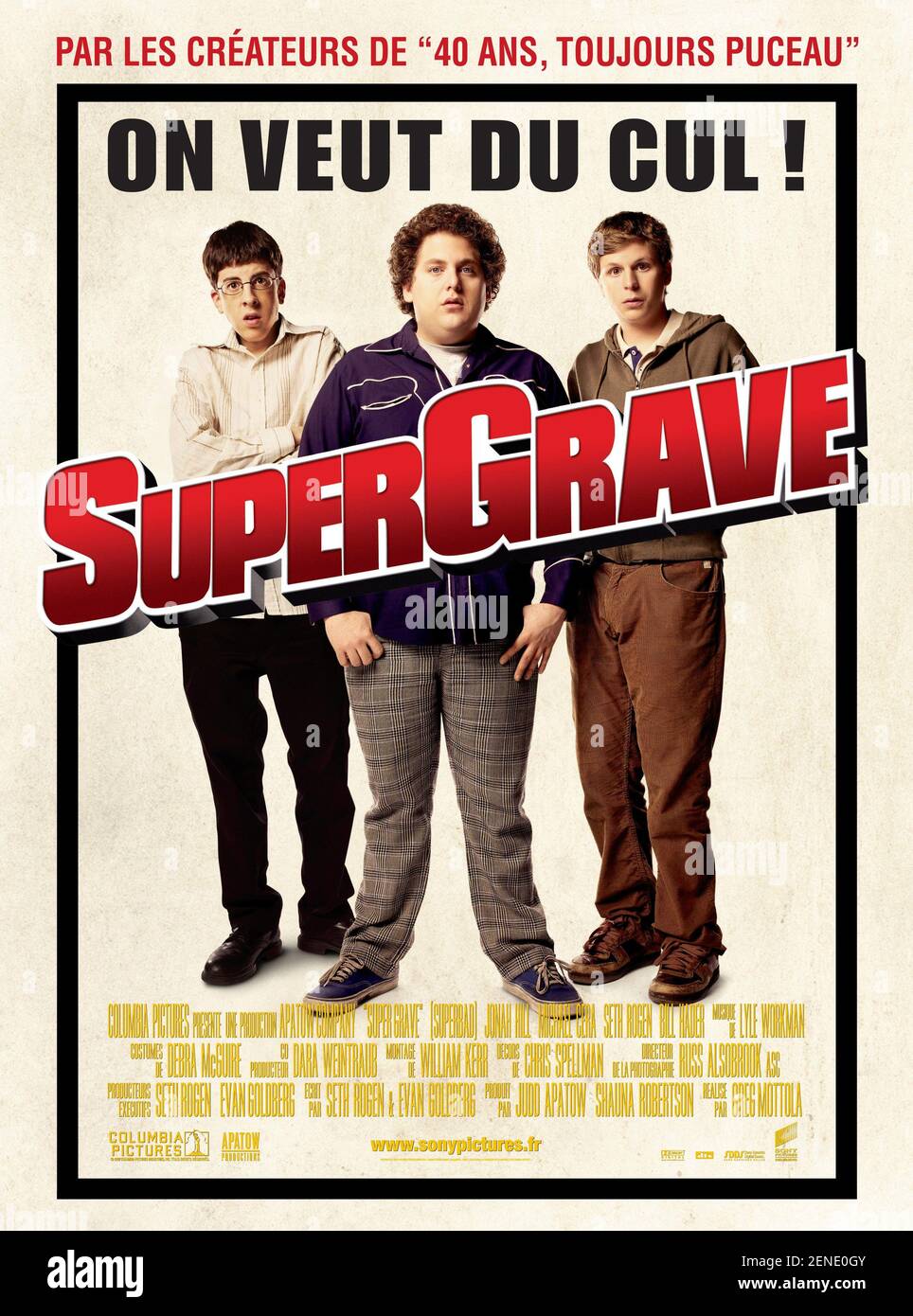 Superbad Year : 2007 USA Director : Greg Mottola French poster Stock ...