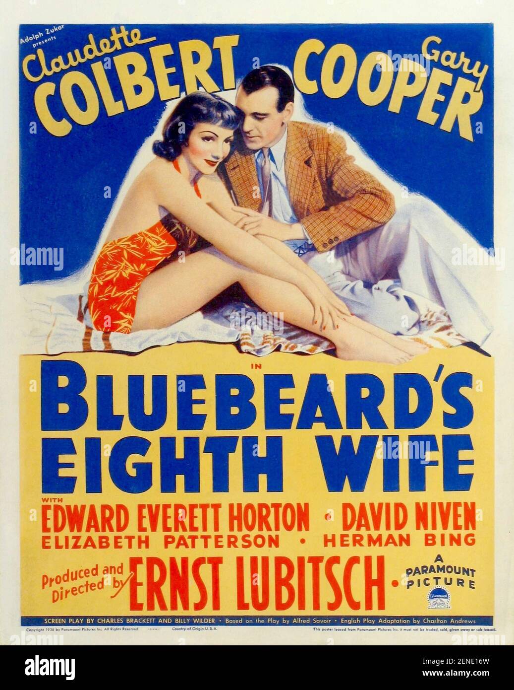 Bluebeard's Eighth Wife Year : 1938 - USA Director : Ernst Lubitsch ...