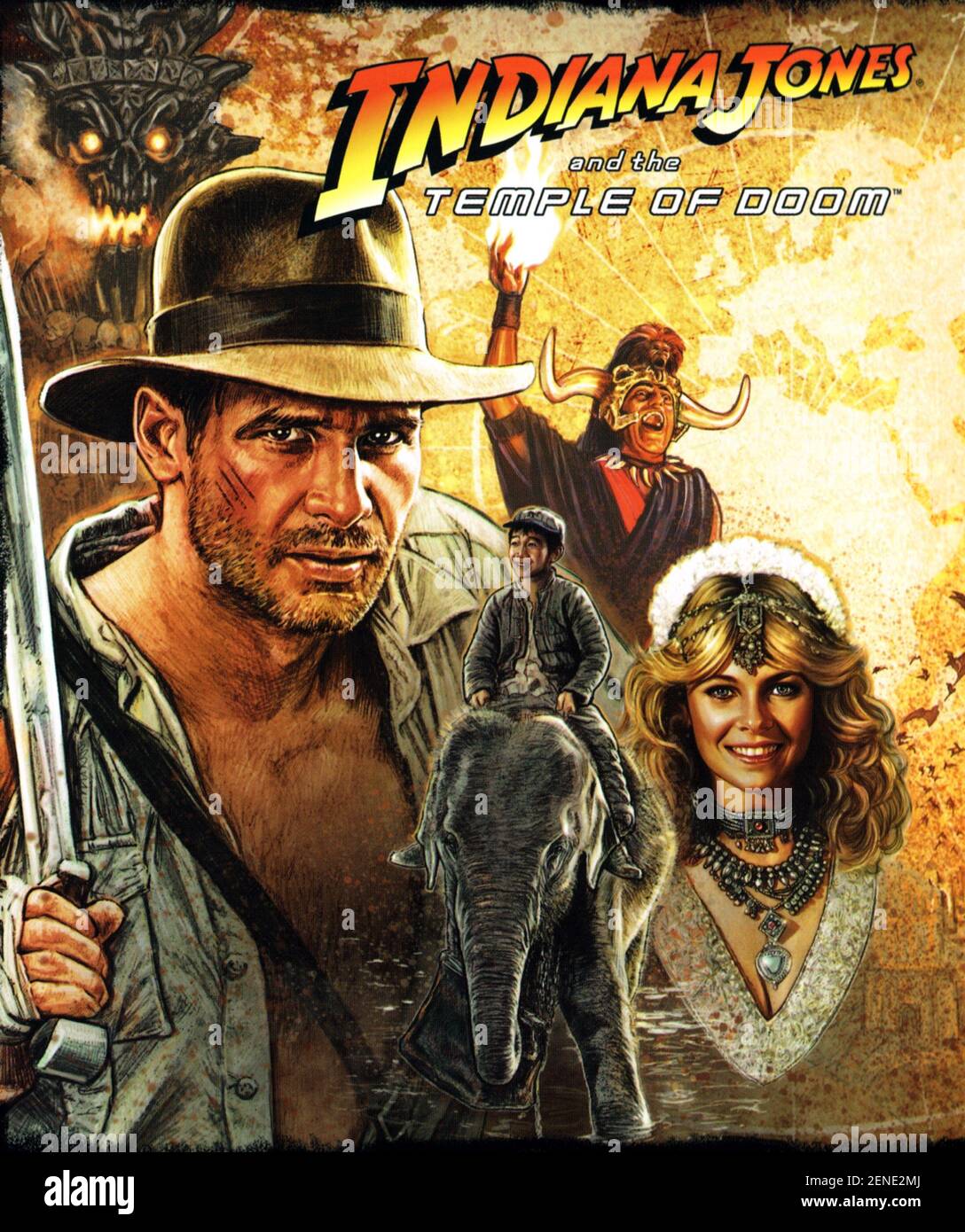 Indiana jones temple of doom poster hi-res stock photography and images ...