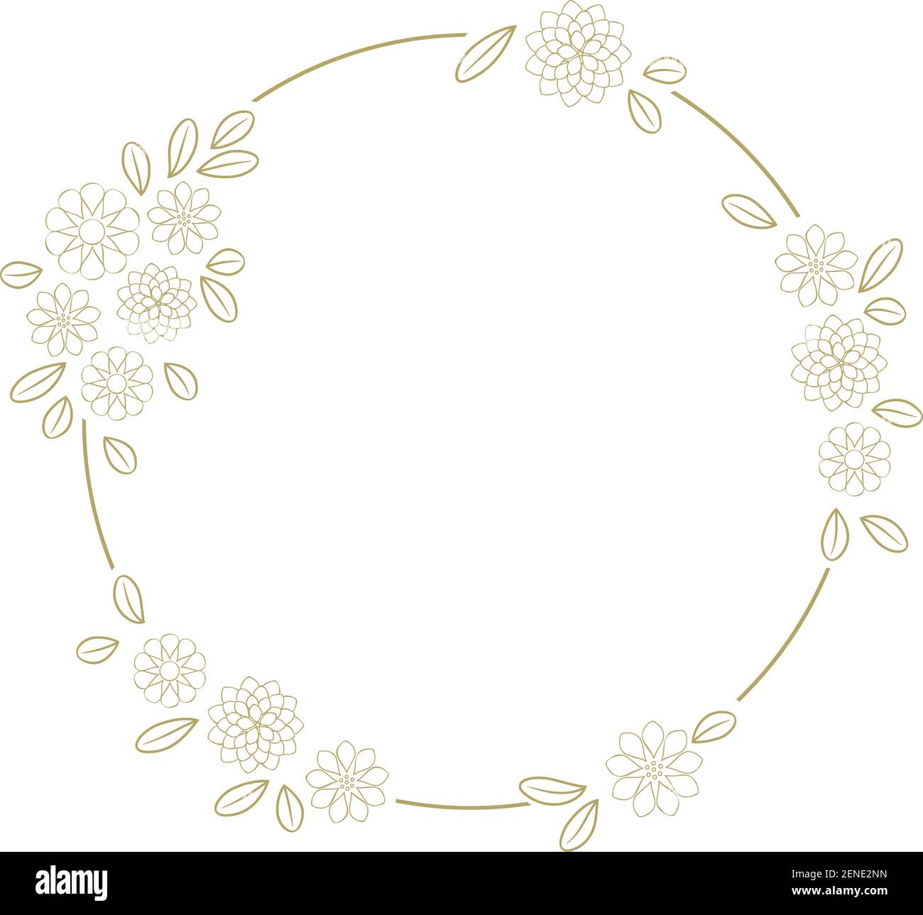 Golden flowers, vector Stock Vector Image & Art - Alamy