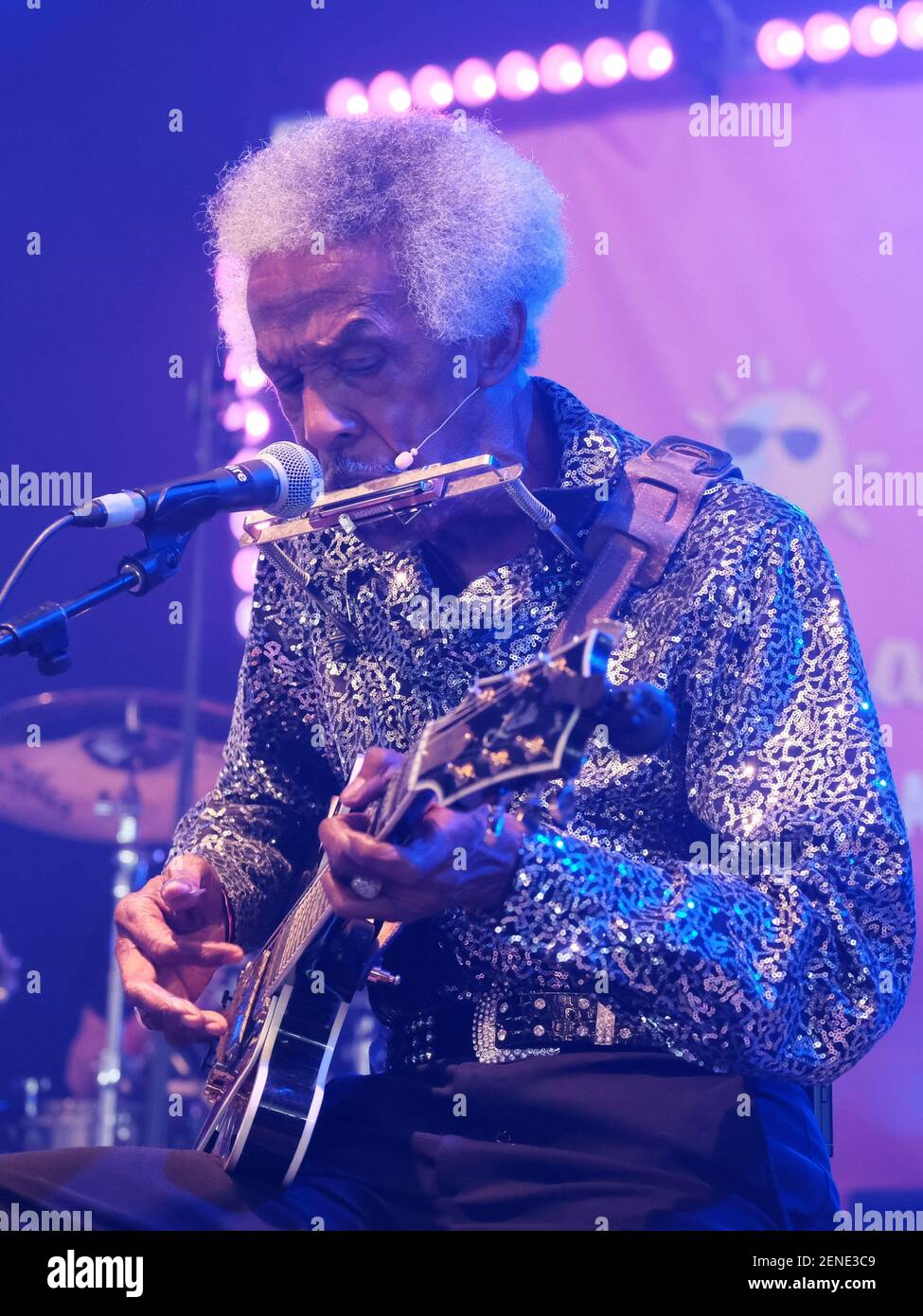 Leon Atkins better known as Lil’ Jimmy Reed, singer and songwriter ...
