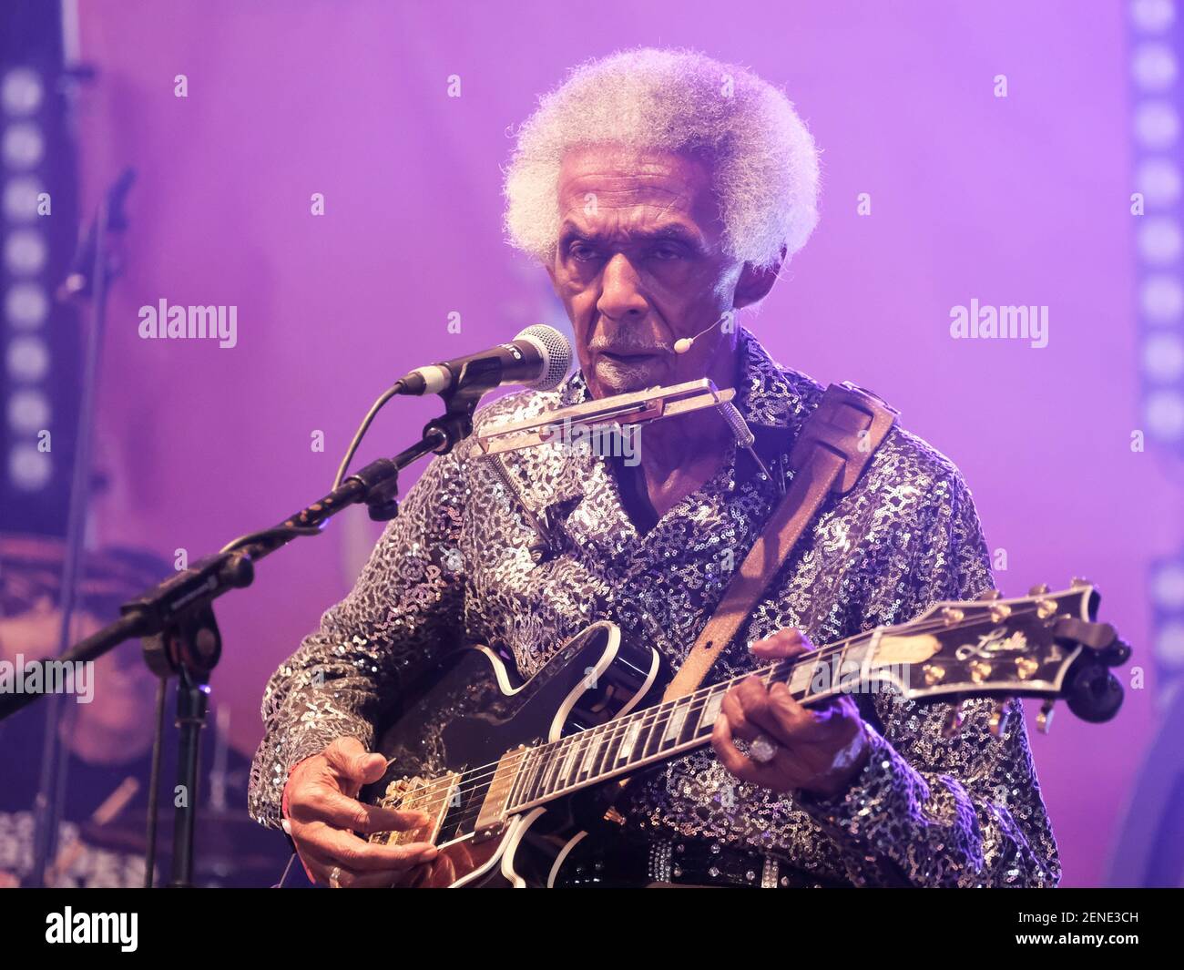 Leon Atkins better known as Lil’ Jimmy Reed, singer and songwriter ...