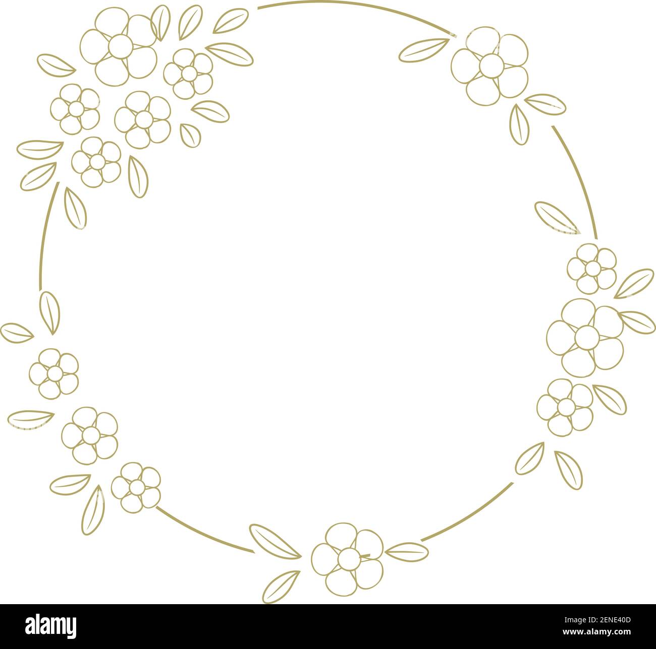Golden flowers, vector Stock Vector Image & Art - Alamy