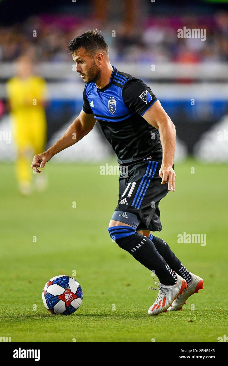 August 3, 2019: San Jose Earthquakes midfielder Vako (11) in action ...