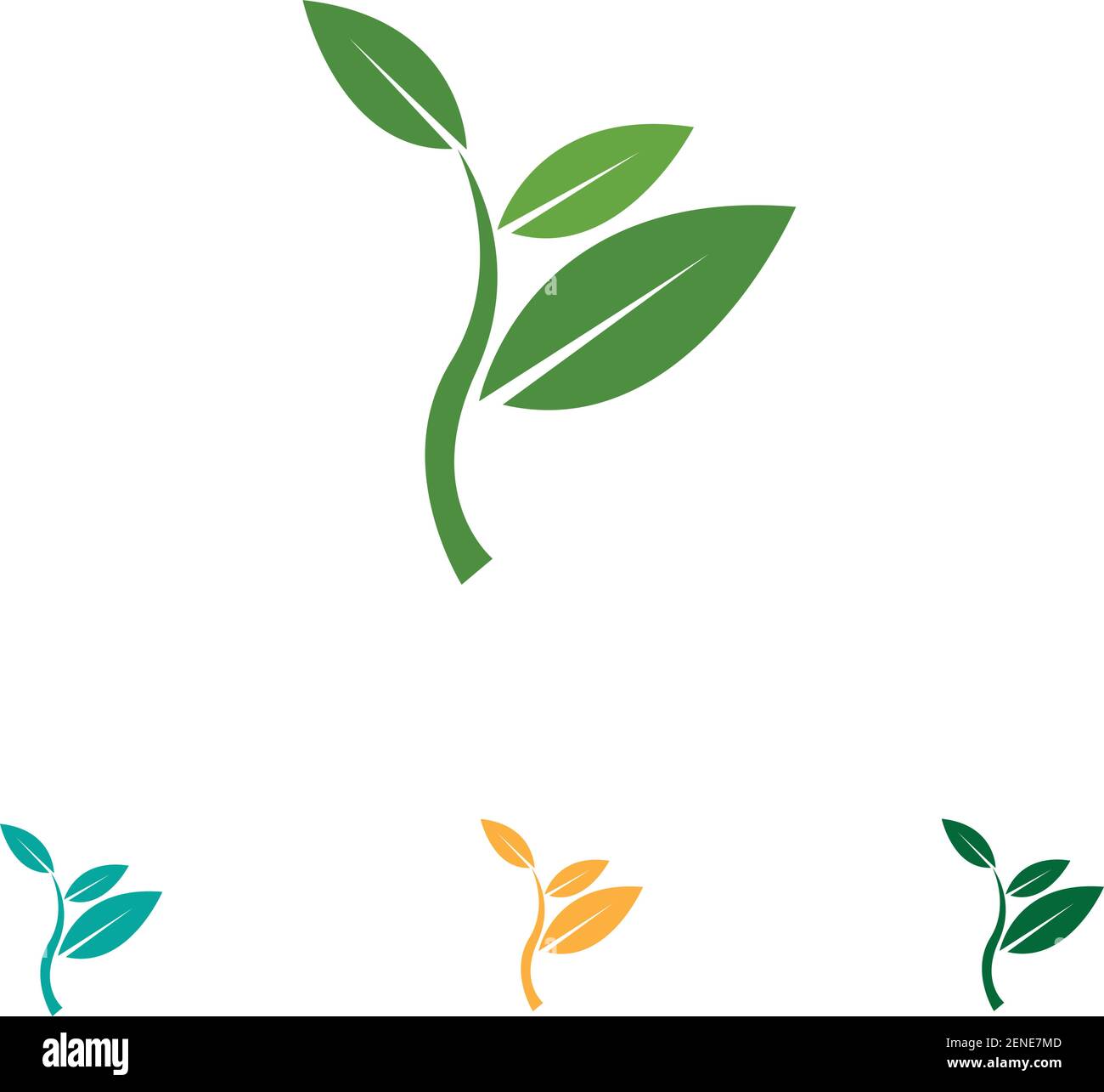 Logos of green Tree leaf ecology nature element vector Stock Vector ...