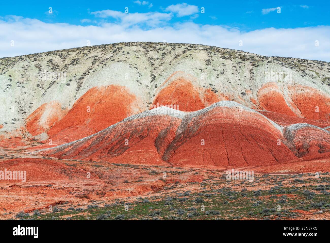 Amazing beautiful red mountains landscape Stock Photo - Alamy