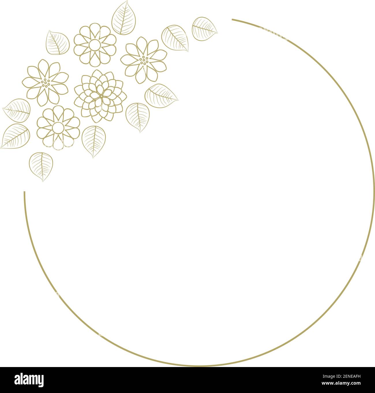 Golden flowers, vector Stock Vector Image & Art - Alamy