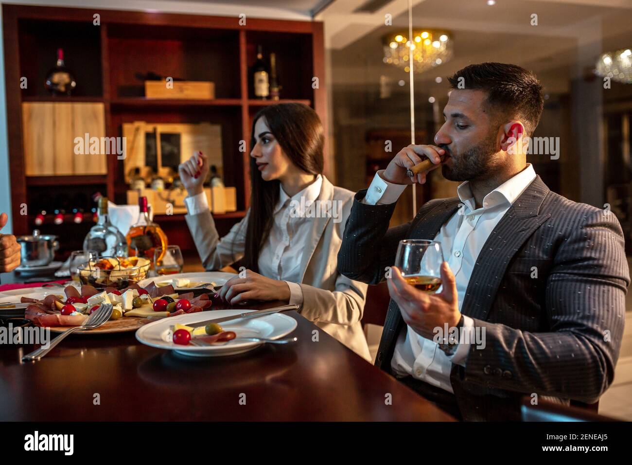 Portrait attractive business partners hi-res stock photography and ...