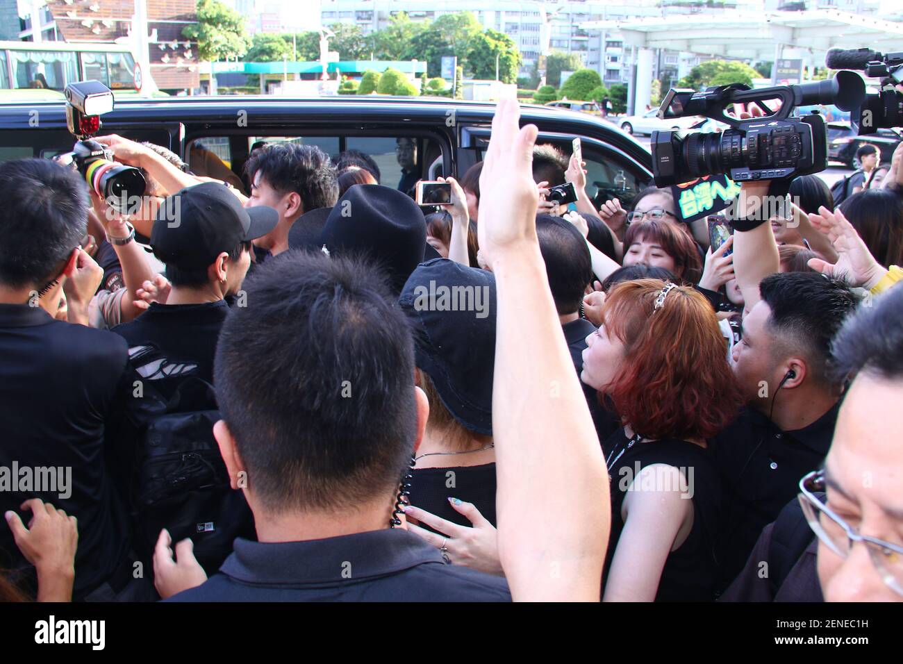 Shinya Taniuchi, Akira Kagimoto and Keita Furuya of Japanese hip-hop ...