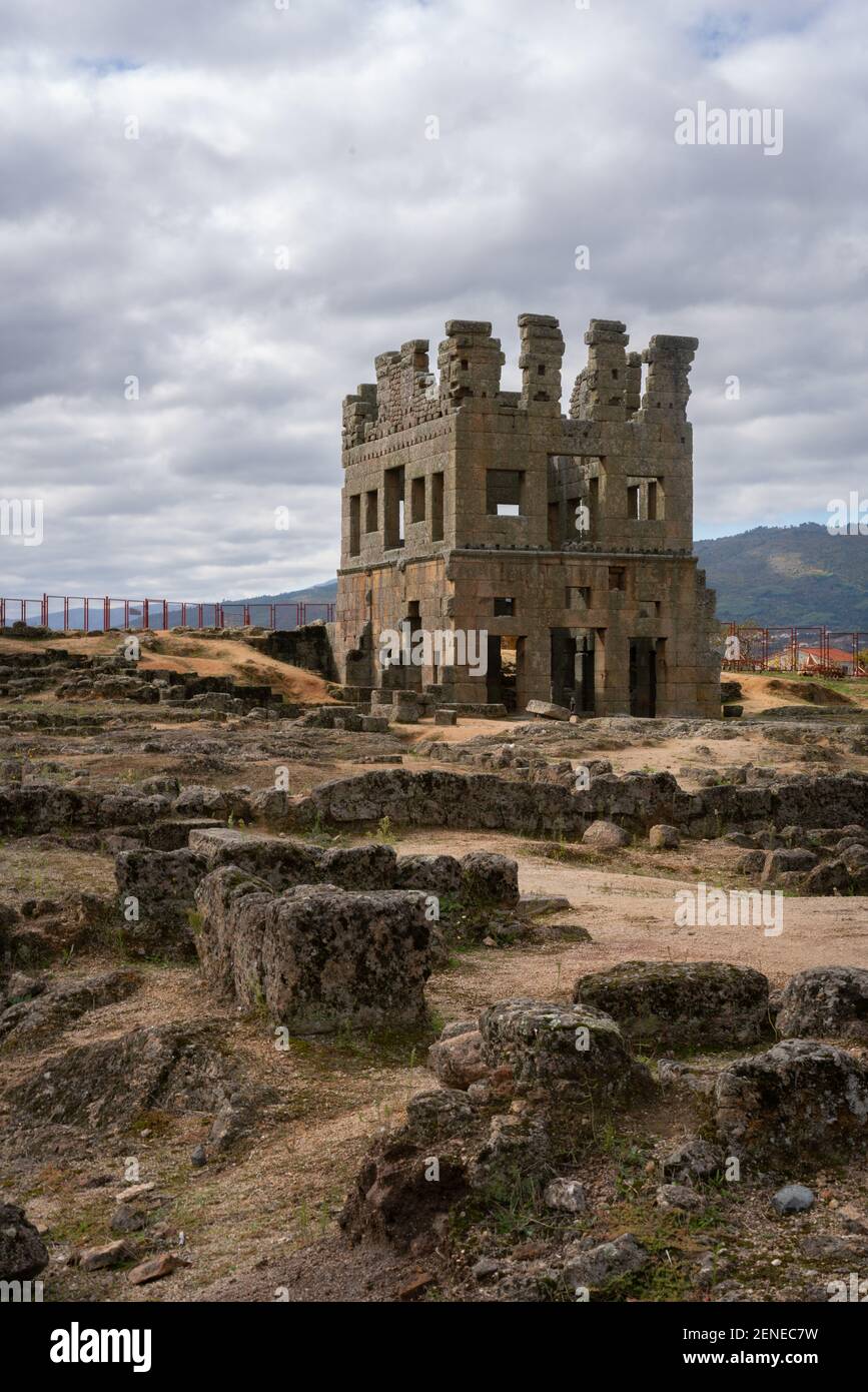 Centum Cellas mysterious ancient roman ruin tower in Belmonte, Portugal ...