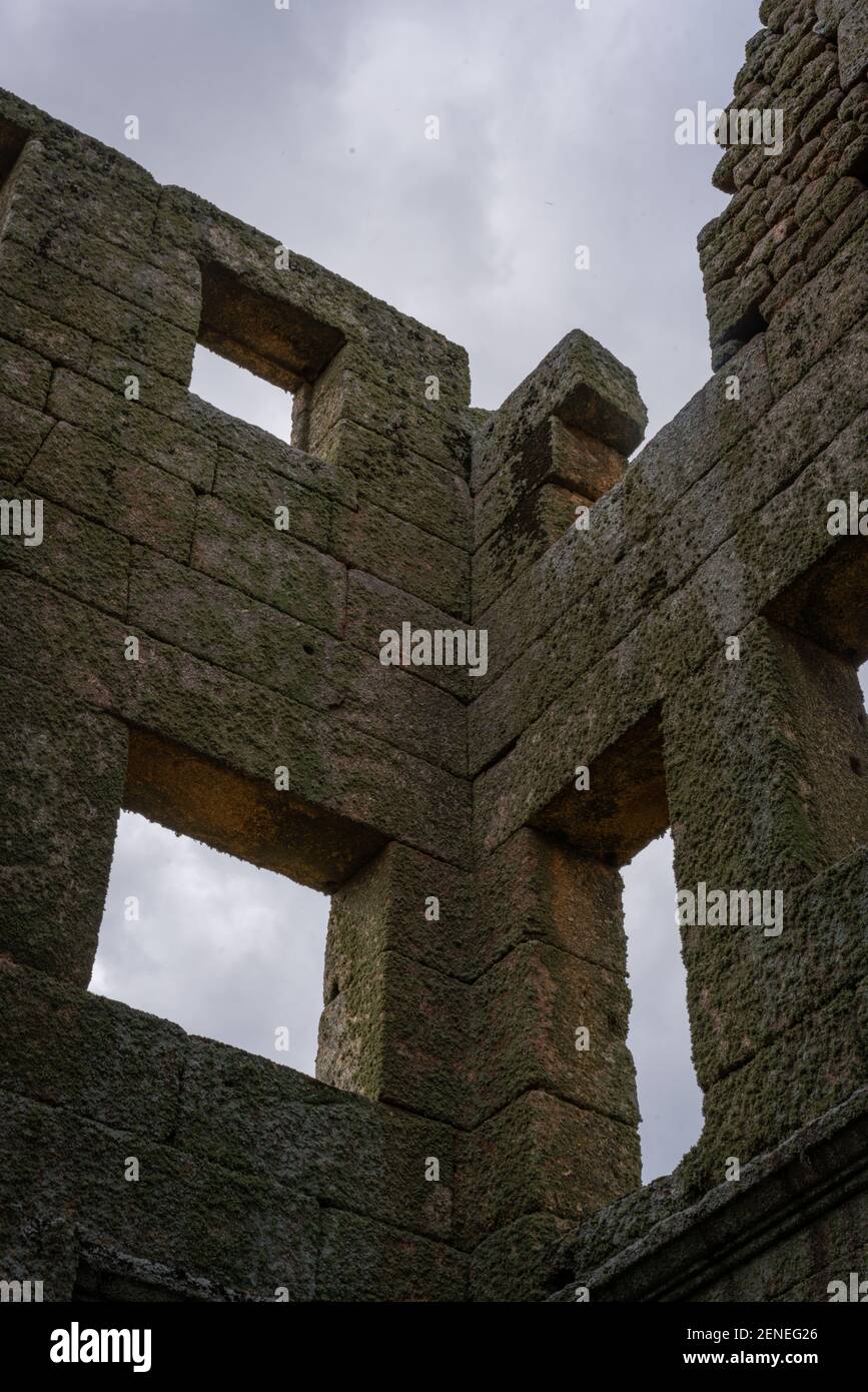 Centum Cellas mysterious ancient roman ruin tower in Belmonte, Portugal ...