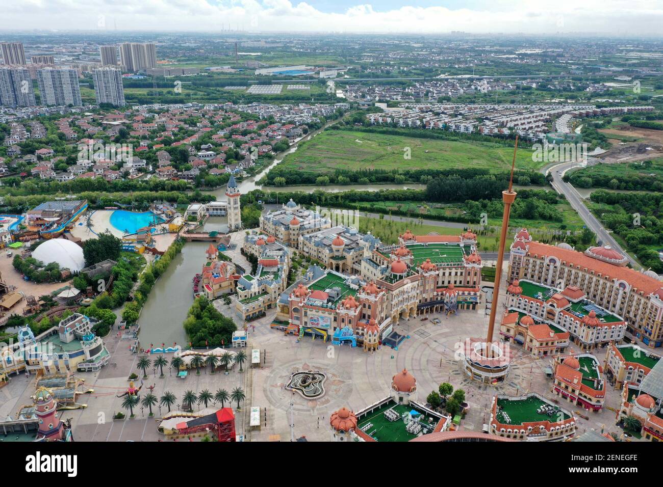 Jiangsu,CHINA-Aerial photo shows China dinosaur park in Changzhou ...