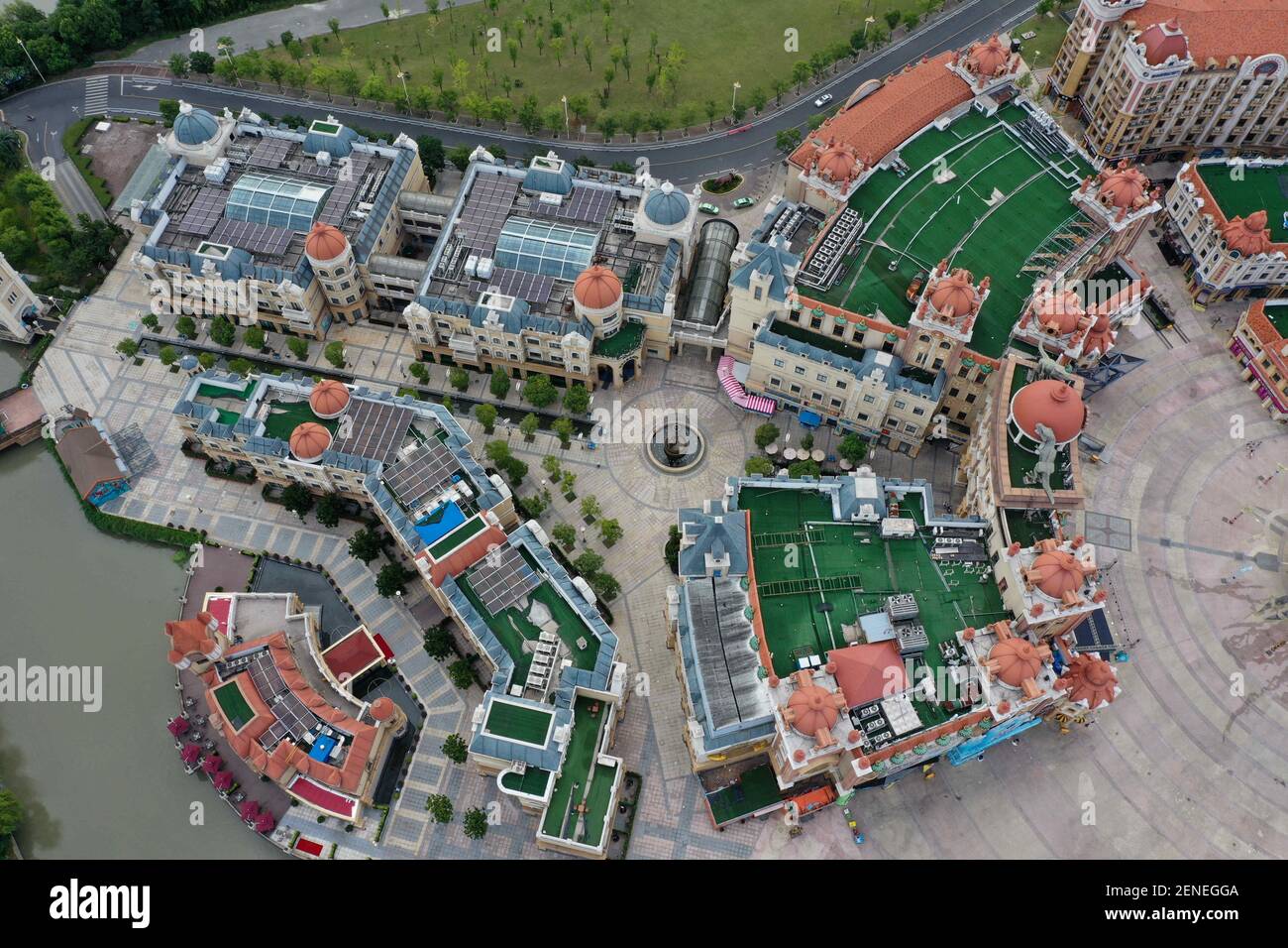 Jiangsu,CHINA-Aerial photo shows China dinosaur park in Changzhou ...