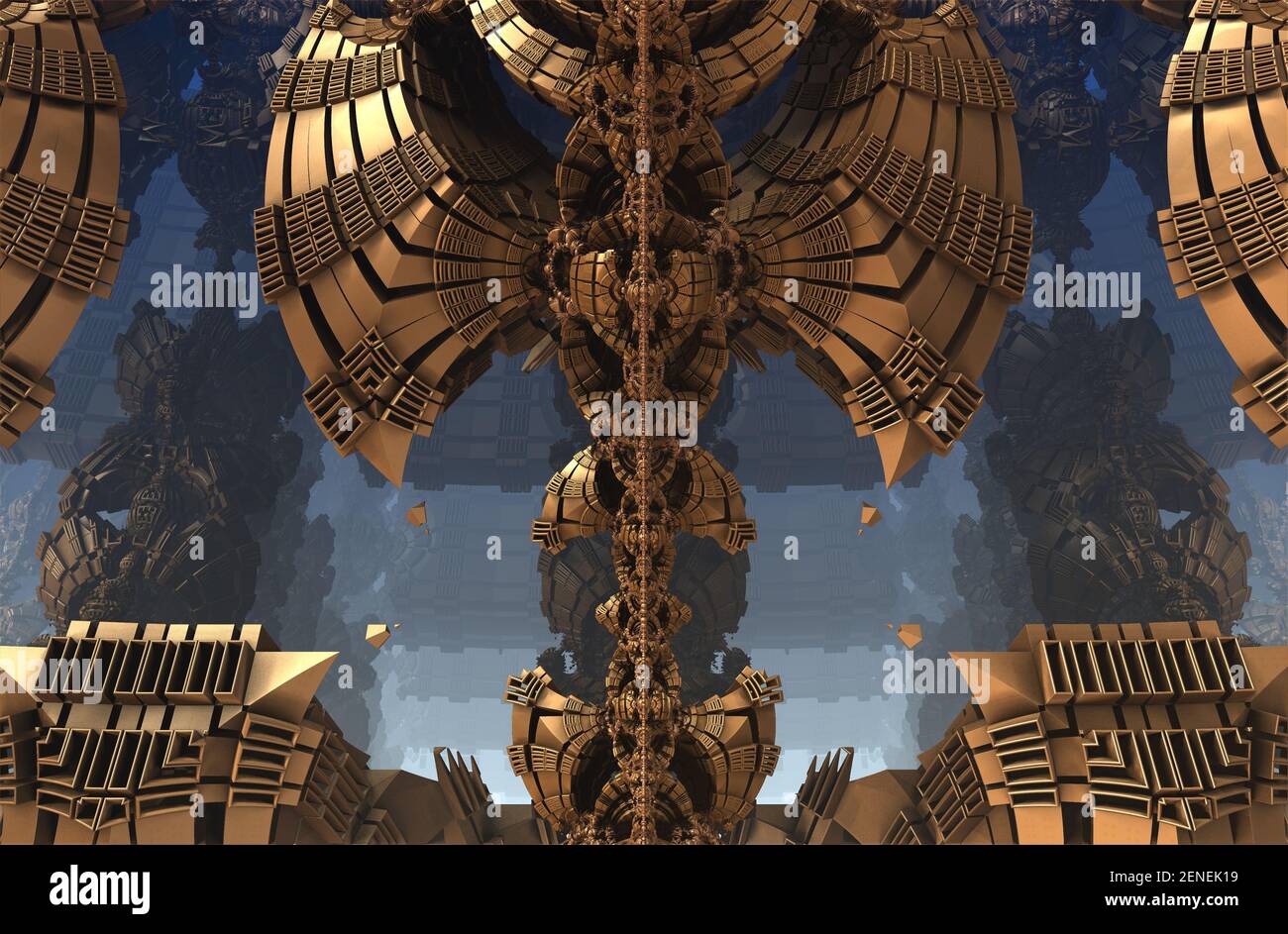 Computer rendered virtual scenery for art and entertainment Stock Photo ...