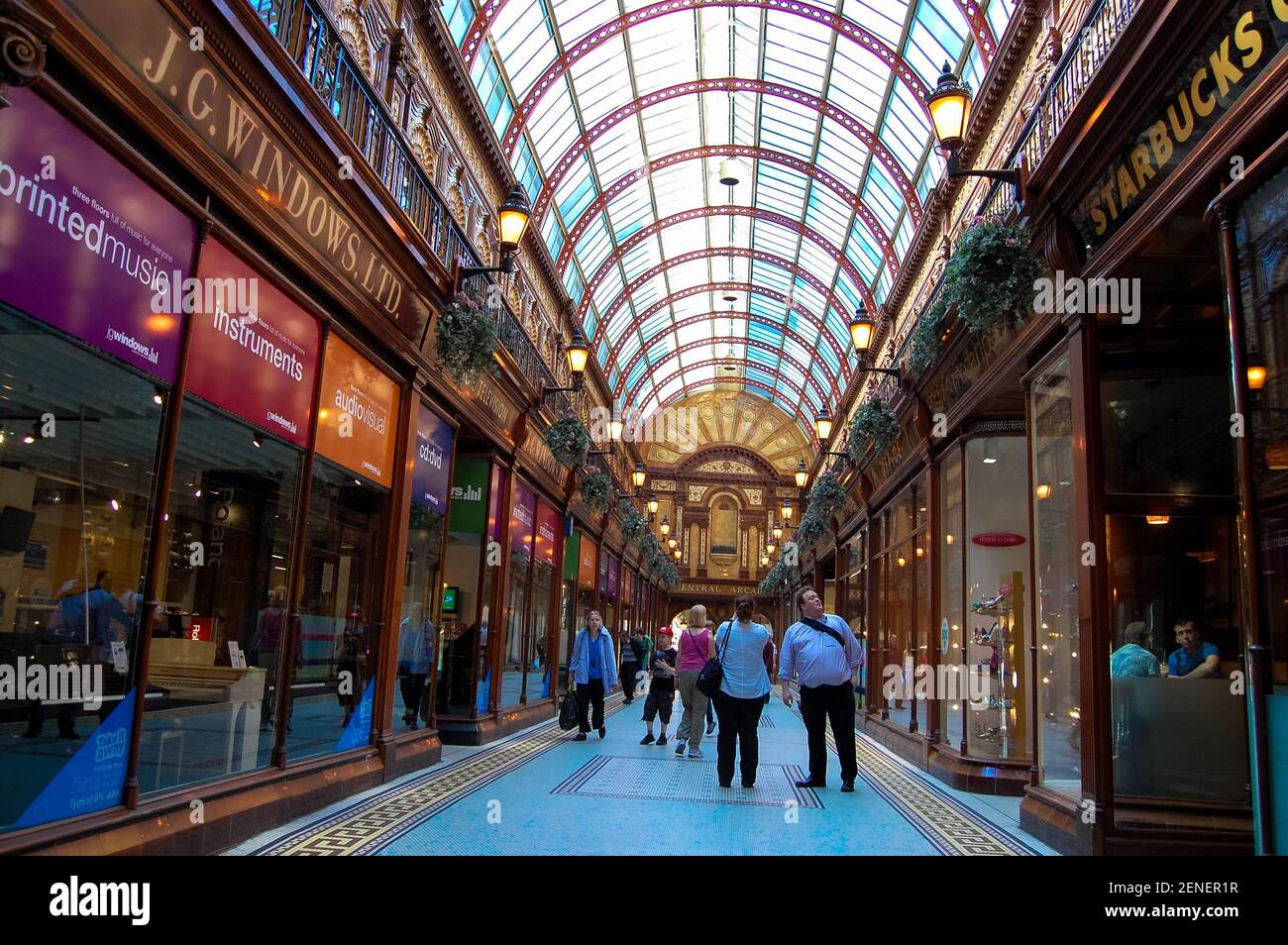 Arcade in Newcastle UK Stock Photo - Alamy