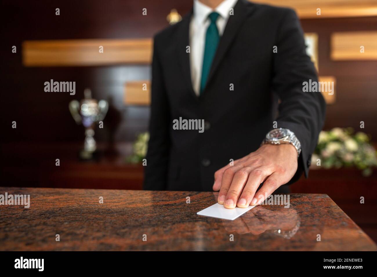 Close up of hotel key card for hotel management access systems Stock ...