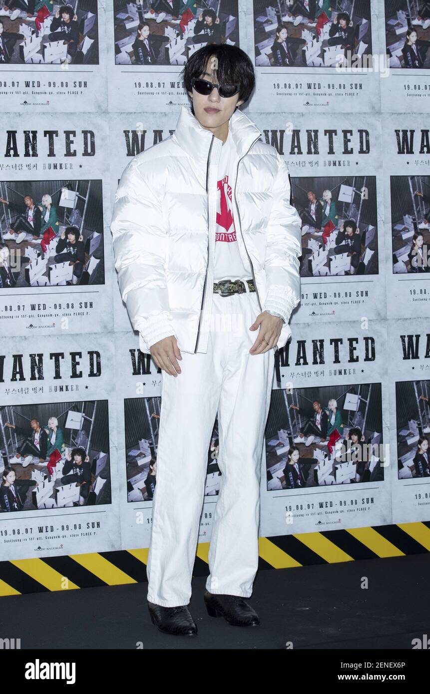 7 August 2019 - Seoul, South Korea : South Korean K-Pop singer Zion.T ...