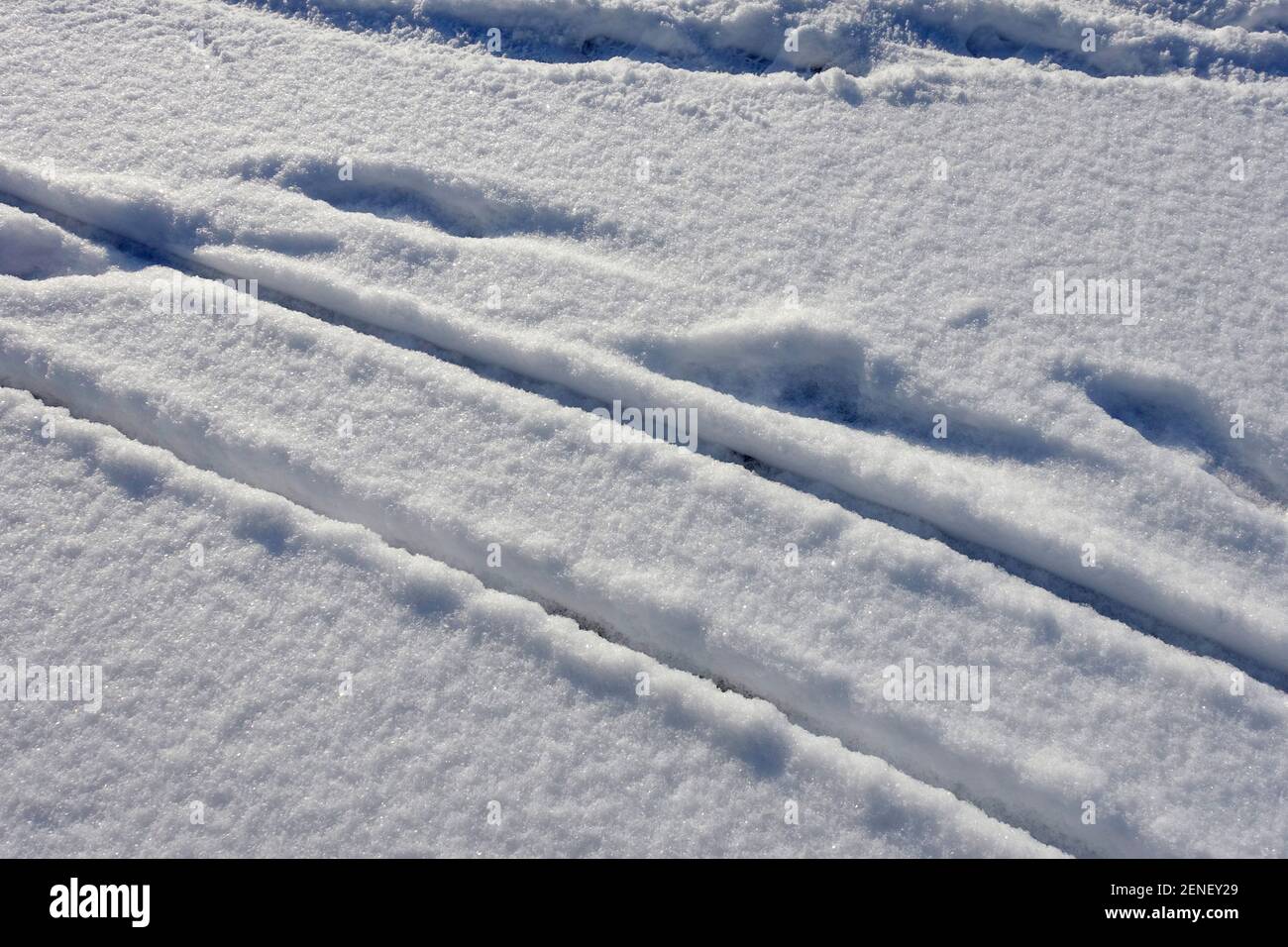Sleigh tracks hi-res stock photography and images - Alamy
