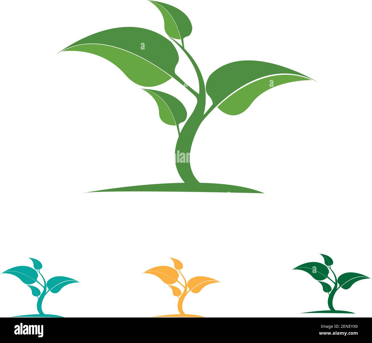Logos of green Tree leaf ecology nature element vector Stock Vector ...