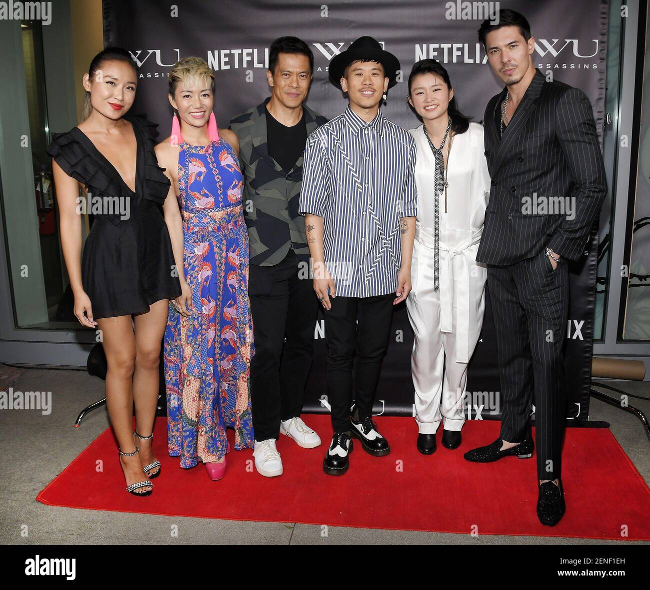 (L-R) WU ASSASSINS Cast - Li Jun Li, JuJu Chan, Byron Mann, Lawrence ...
