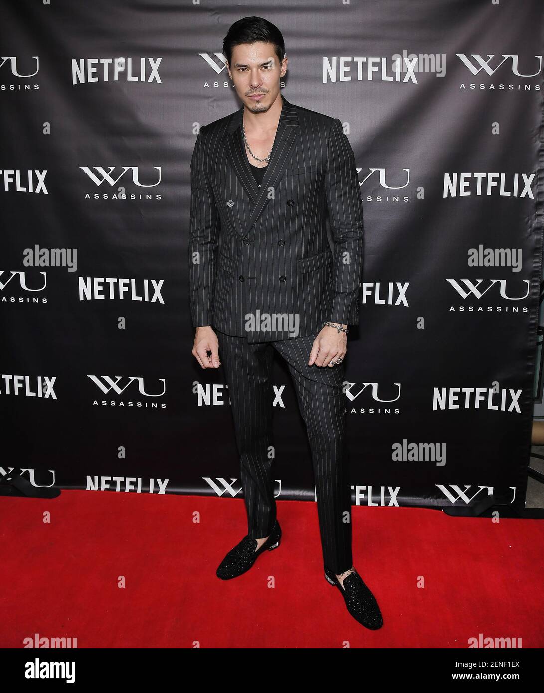 Lewis Tan arrives at Netflix's WU ASSASSINS Premiere Party held at the ...