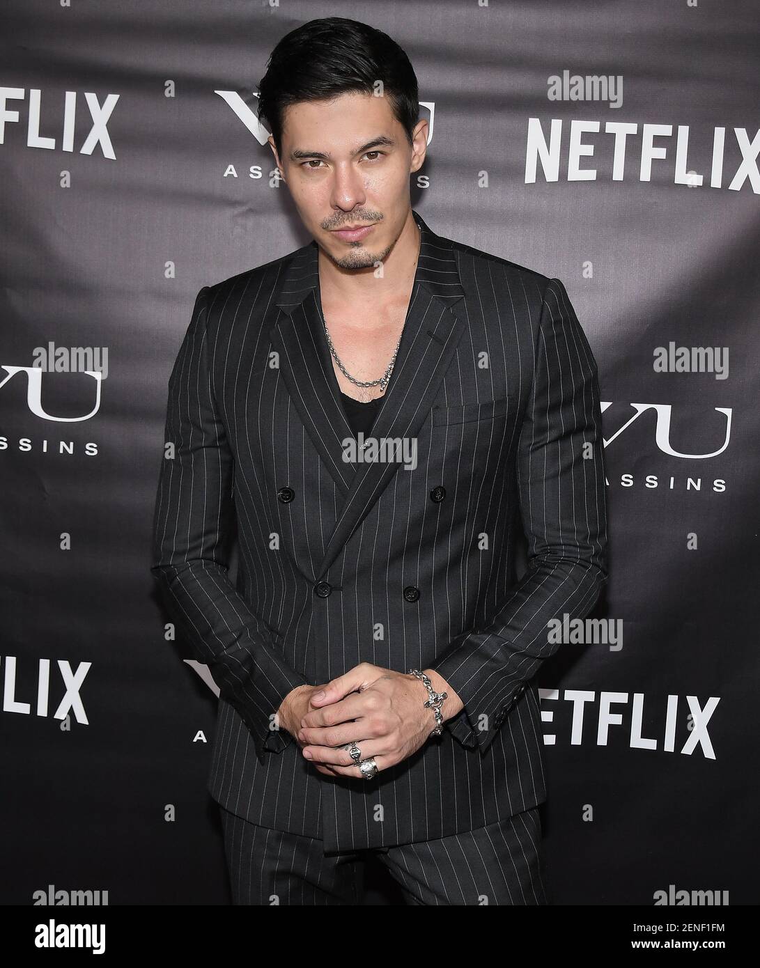 Lewis Tan arrives at Netflix's WU ASSASSINS Premiere Party held at the ...