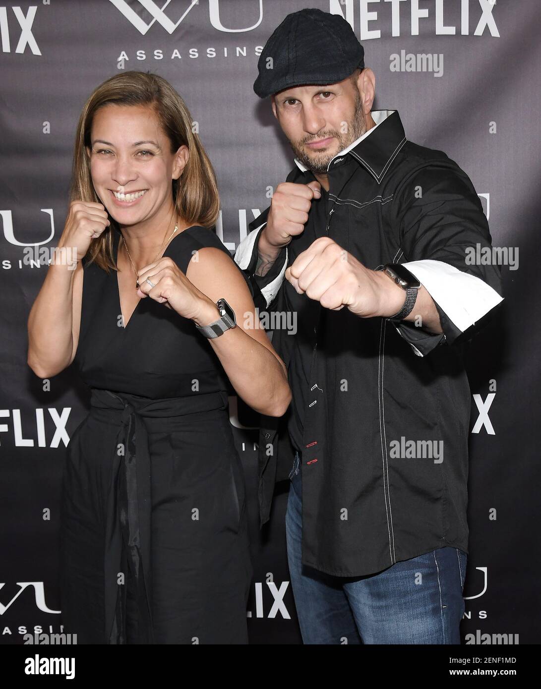 (L-R) Diana Lee Inosanto and Dan Rizzuto at Netflix's WU ASSASSINS ...